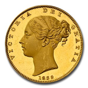 1839 Great Britain Gold Sovereign PF-64 Cameo* NGC