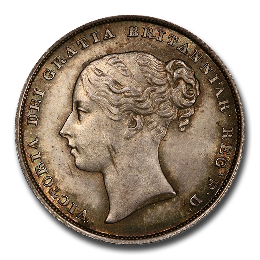 Buy 1839 Great Britain Silver Shilling Victoria MS-63 PCGS | APMEX