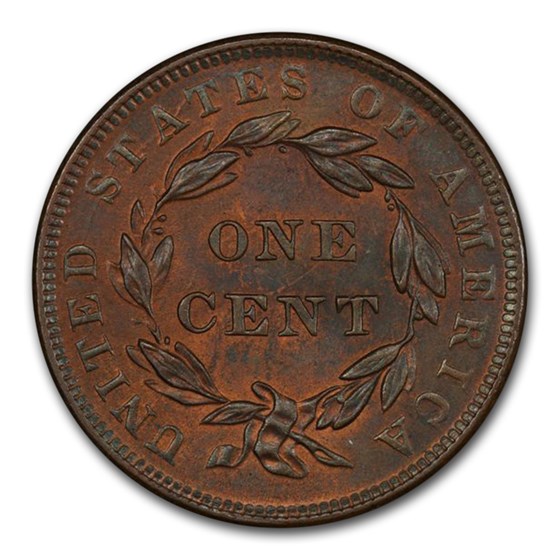 Buy 1839 Large Cent MS-65+ PCGS CAC (Red/Brown, Booby Head) | APMEX