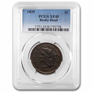 Buy 1839 Large Cent XF-45 PCGS (Booby Head) | APMEX