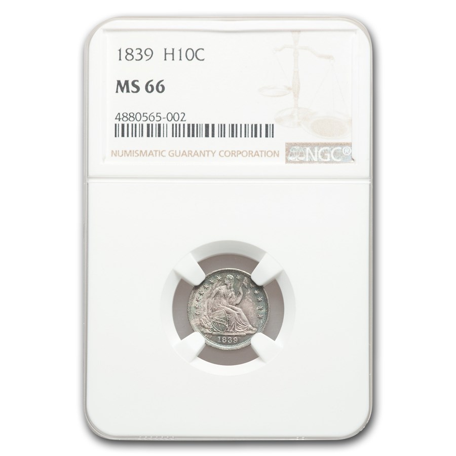 Buy 1839 Liberty Seated Half Dime MS-66 NGC | APMEX