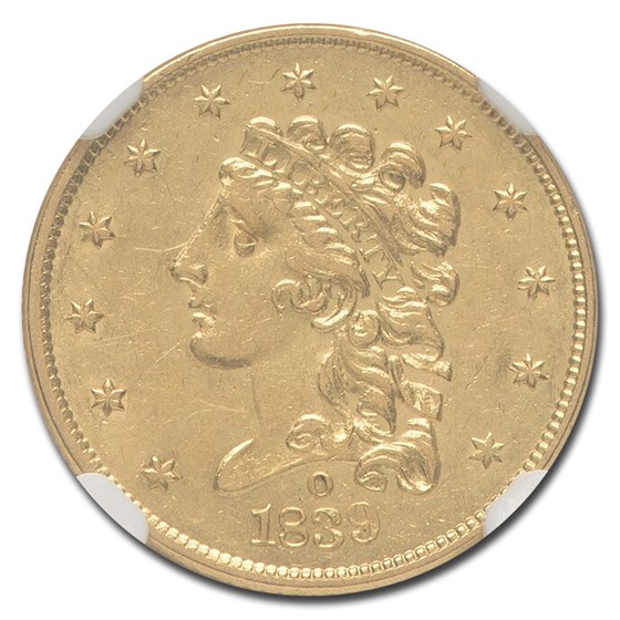 Buy 1839-O $2.50 Classic Head Gold Quarter Eagle MS-61 NGC | APMEX