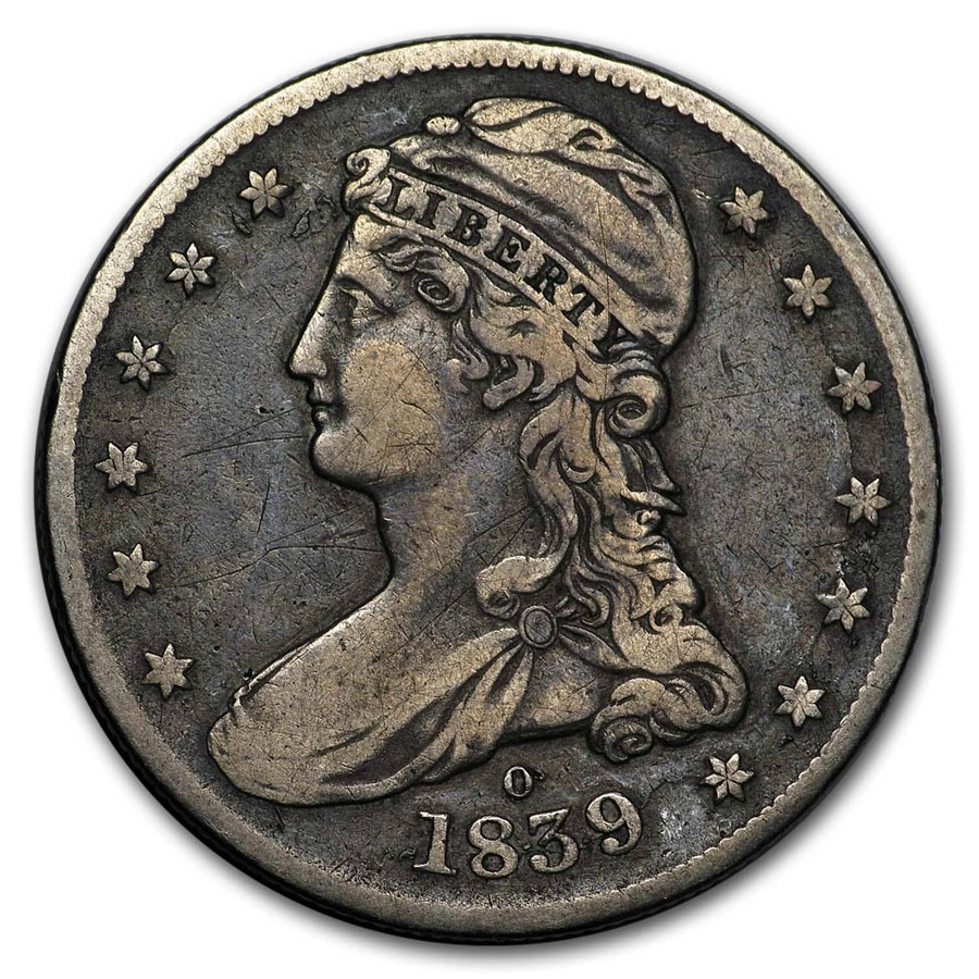 Buy 1839-O Reeded Edge Half Dollar VF | APMEX