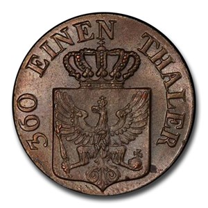1840-A Germany Pfennig MS-64 PCGS (Brown)