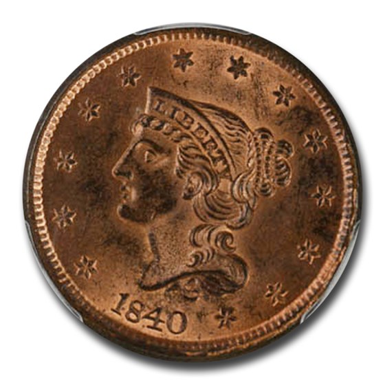 Buy 1840 Large Cent MS-64 Large Date - Red | APMEX