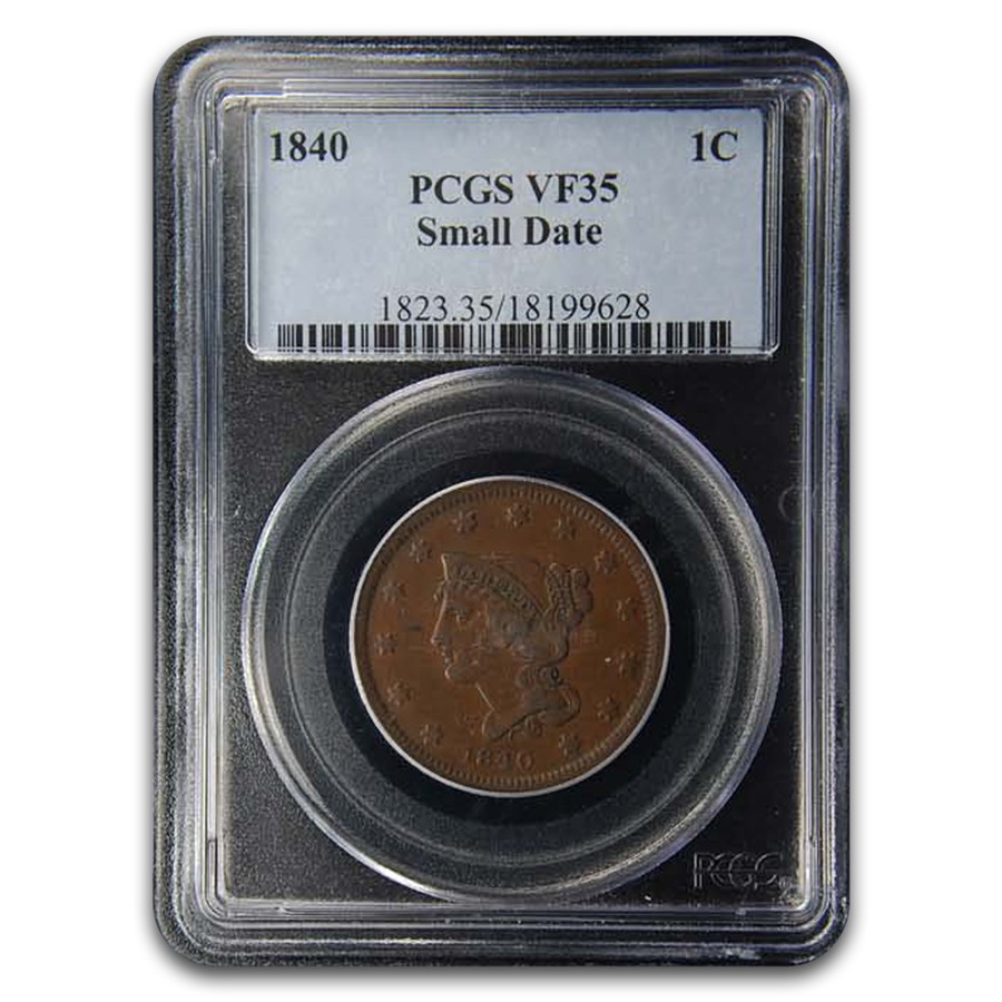 Buy 1840 Large Cent VF-35 Small Date | APMEX