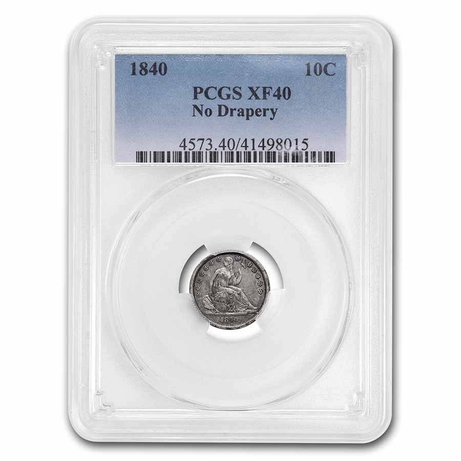 Buy 1840 Liberty Seated Dime XF-40 (No Drapery) PCGS | APMEX