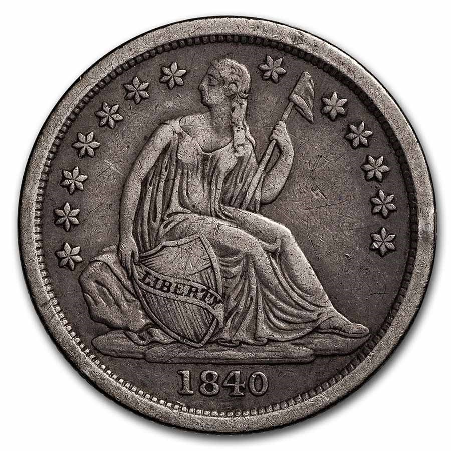 Buy 1840 Liberty Seated Dime XF | APMEX