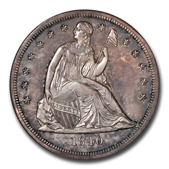 1840 Liberty Seated Dollar PF-65 NGC