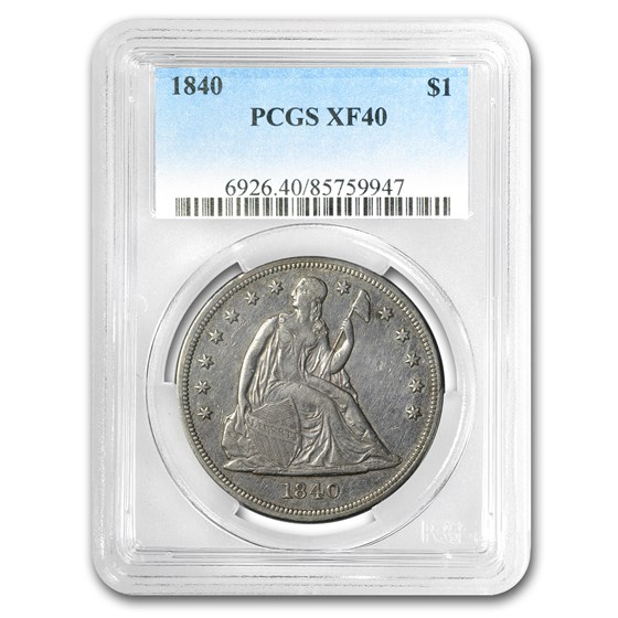 Buy 1840 Liberty Seated Dollar XF-40 PCGS | APMEX