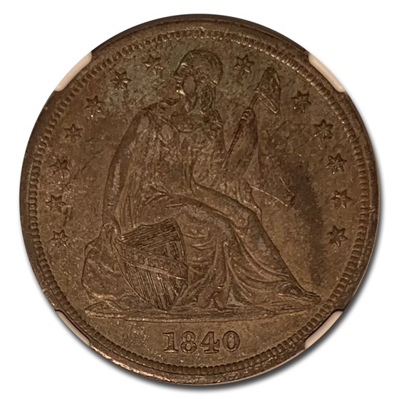 Buy 1840 Liberty Seated Dollar XF-45 NGC | APMEX
