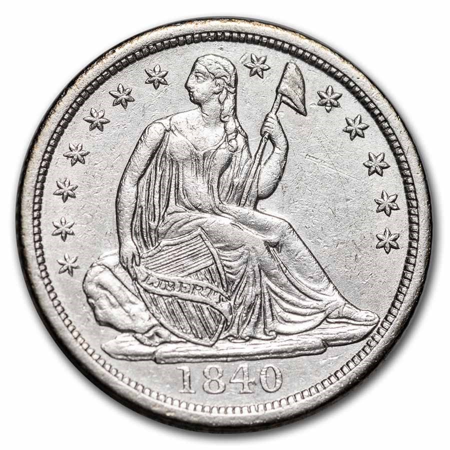 Buy 1840 Liberty Seated Half Dime No Drapery AU (Details) | APMEX