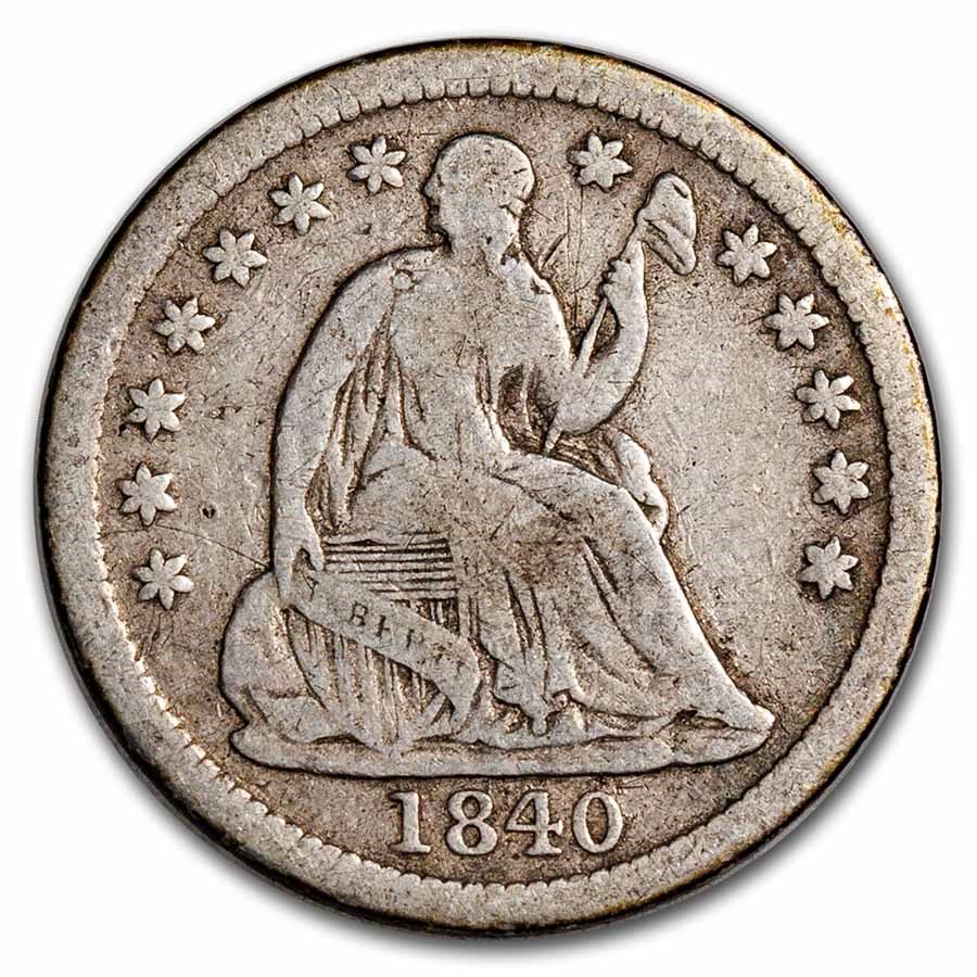 Buy 1840 Liberty Seated Half Dime w/Drapery Fine | APMEX