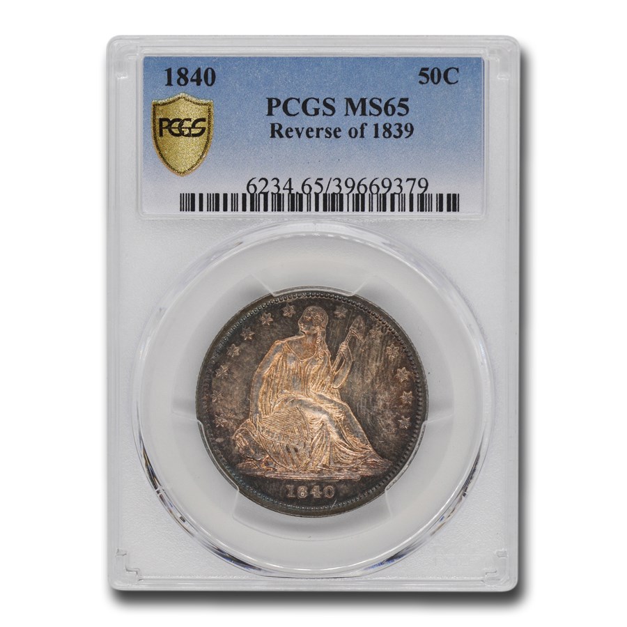 Buy 1840 Liberty Seated Half Dollar MS-65 PCGS (Reverse of 1839) | APMEX