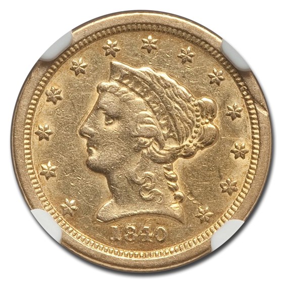 Buy 1840-O $2.50 Liberty Gold Quarter Eagle AU-53 NGC | APMEX