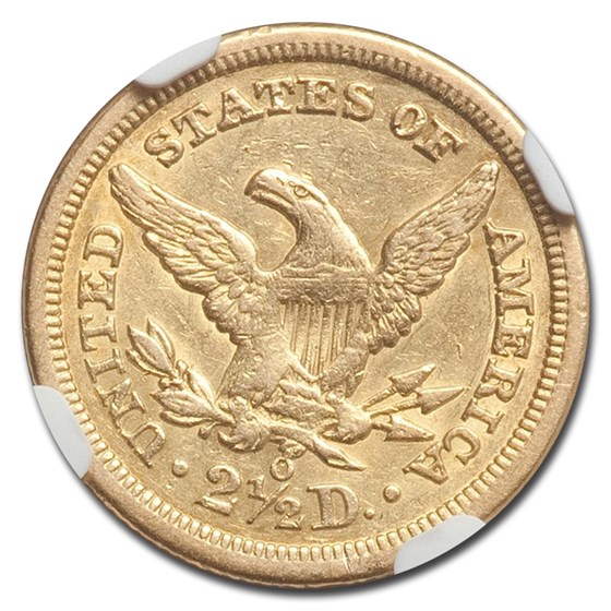 Buy 1840-O $2.50 Liberty Gold Quarter Eagle AU-53 NGC | APMEX