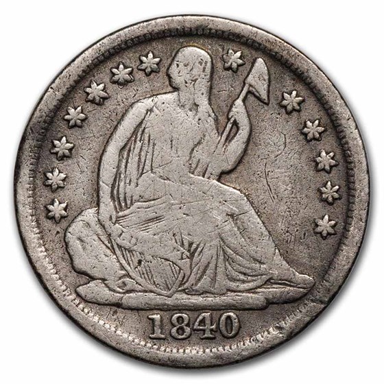 Buy 1840-O Liberty Seated Half Dime No Drapery VG Details (Cleaned) | APMEX