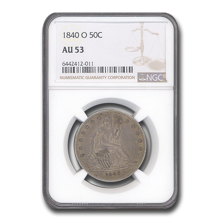 Buy 1840-O Liberty Seated Half Dollar AU-53 NGC | APMEX