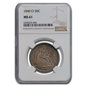 Buy 1840-O Liberty Seated Half Dollar MS-61 NGC | APMEX