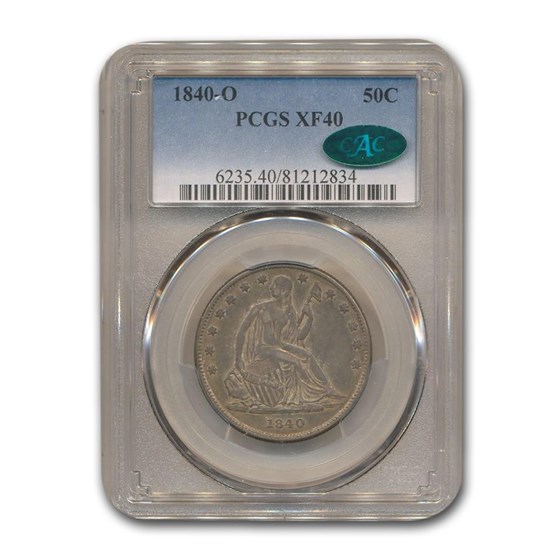 Buy 1840-O Liberty Seated Half Dollar XF-40 PCGS CAC | APMEX