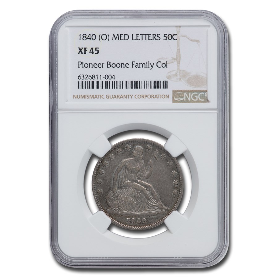 Buy 1840-O Liberty Seated Half Dollar XF-45 NGC (Medium Letters) | APMEX