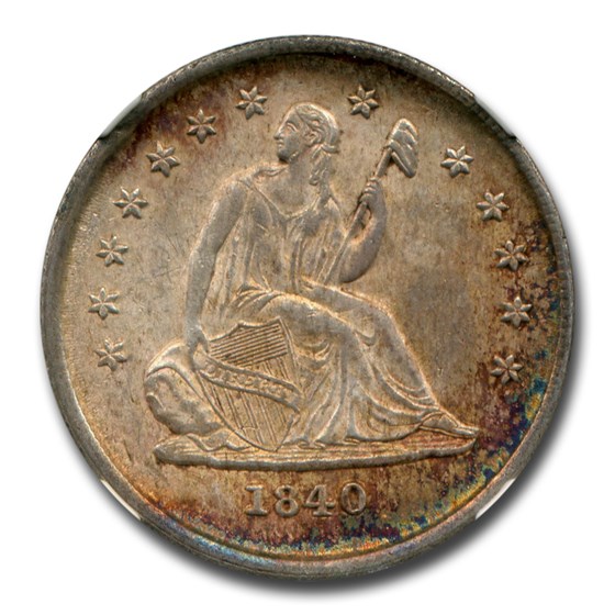 Buy 1840-O Liberty Seated Quarter MS-64 NGC (No Drapery) | APMEX