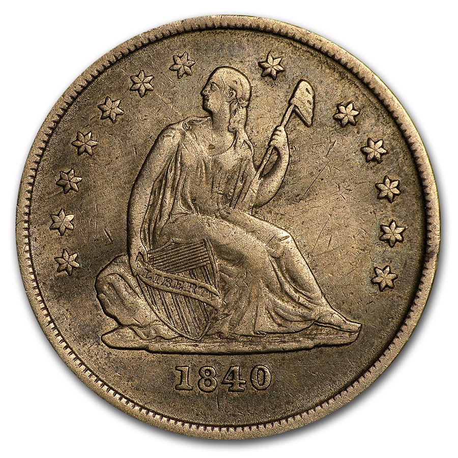 Buy 1840-O Liberty Seated Quarter No Drapery XF (Details) | APMEX