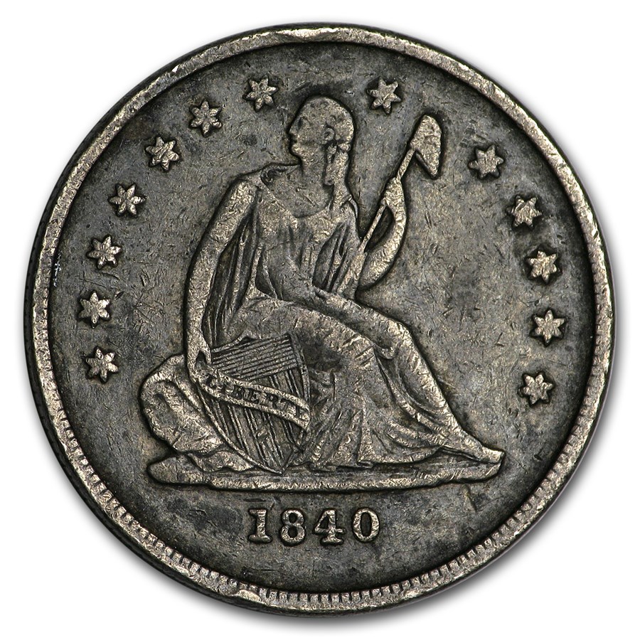 Buy 1840-O Liberty Seated Quarter No Drapery XF | APMEX
