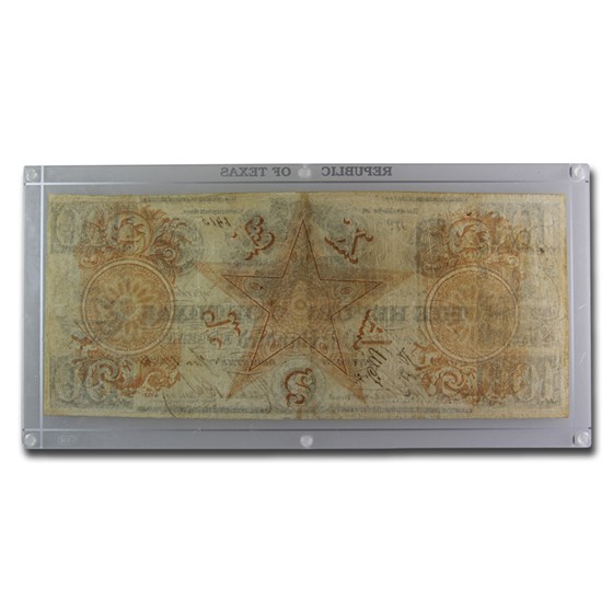 Buy 1840 Republic of Texas $100 Treasury Note VF (Details, Cancelled ...