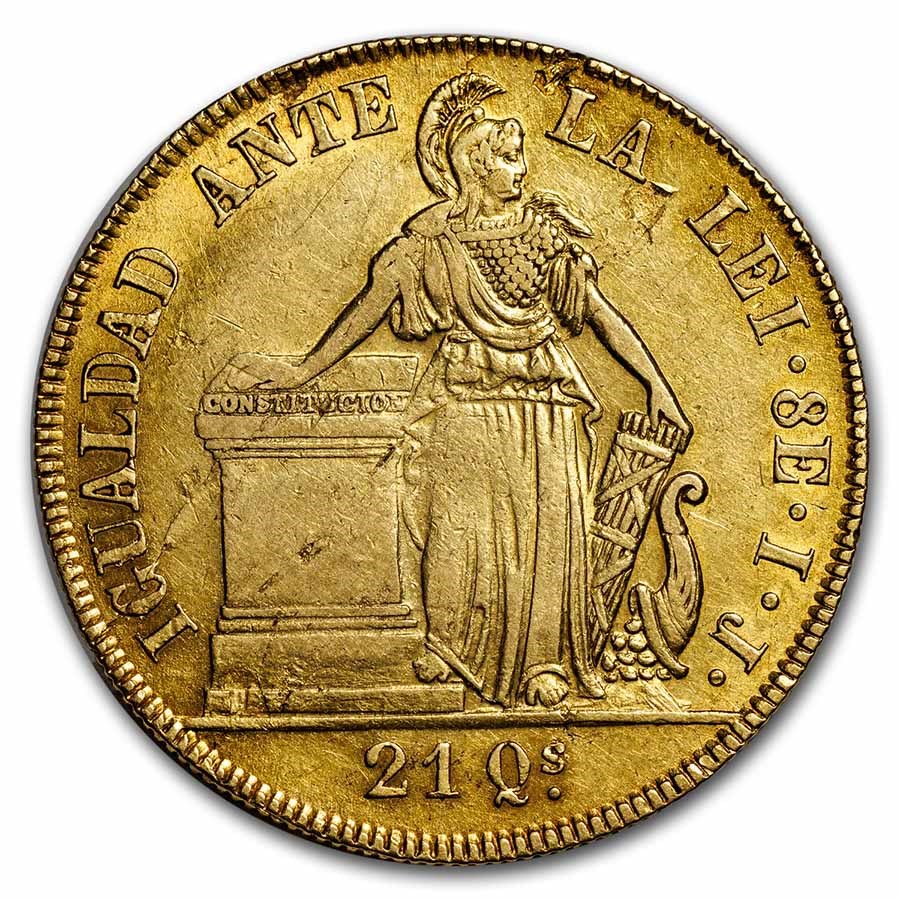 Buy 1840-So ML Chile Gold 8 Escudos AU | APMEX