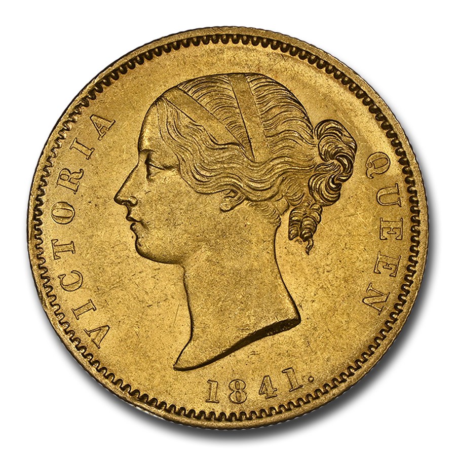 Buy 1841-b (c) India-British Gold Mohur Victoria MS-61 NGC | APMEX