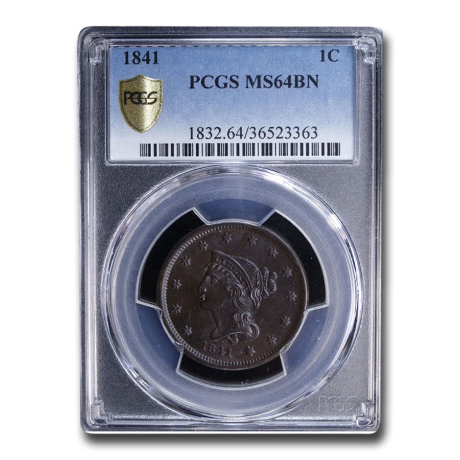 Buy 1841 Large Cent MS-64 PCGS (Brown) | APMEX