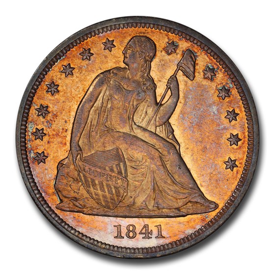 Buy 1841 Liberty Seated Dollar MS-64 PCGS CAC | APMEX