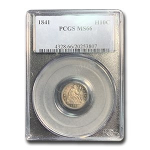 Buy 1841 Liberty Seated Half Dime MS-66 PCGS | APMEX
