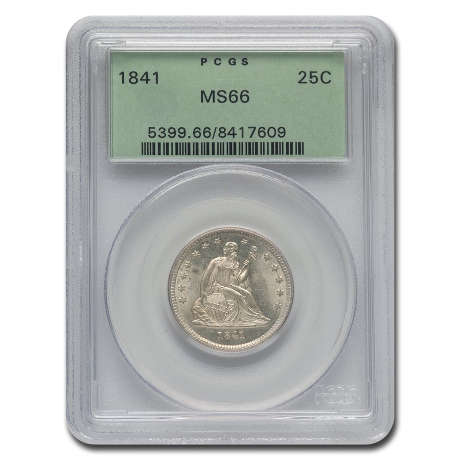 Buy 1841 Liberty Seated Quarter MS-66 PCGS | APMEX