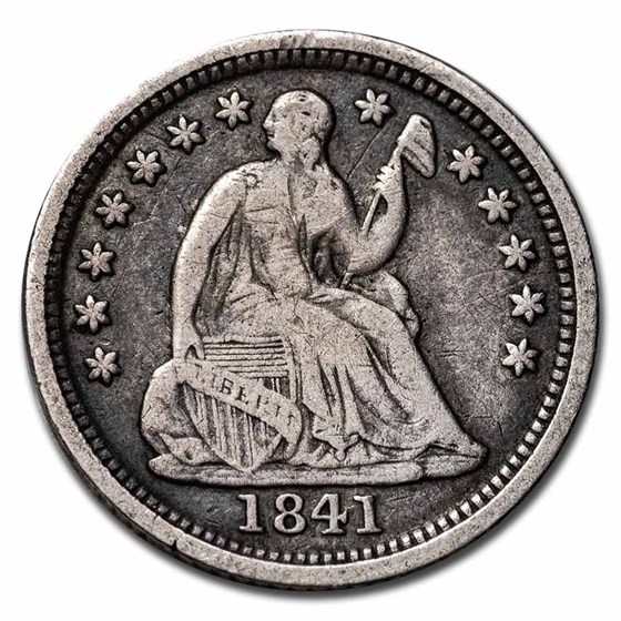 Buy 1841-O Liberty Seated Half Dime Fine | APMEX