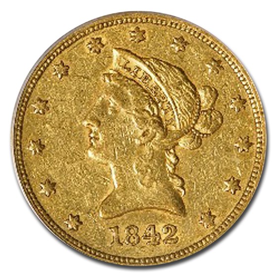 Buy 1842 $10 Liberty Gold Eagle AU-50 PCGS (Small Date) | APMEX