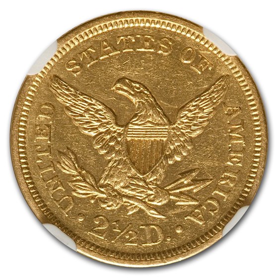 Buy 1842 $2.50 Liberty Gold Quarter Eagle AU-58 NGC | APMEX