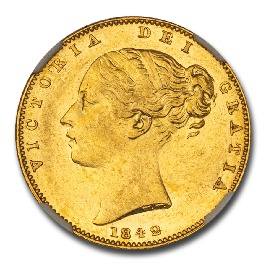 Buy 1842 Great Britain Gold Sovereign Victoria MS-61 NGC | APMEX