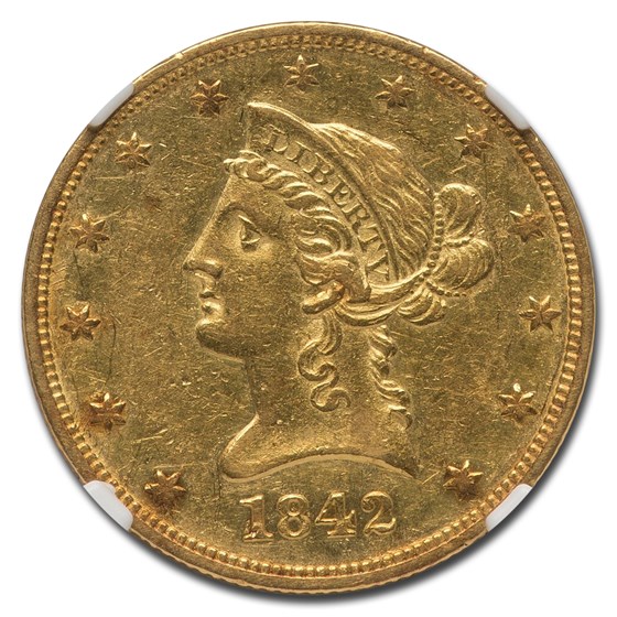 Buy 1842-O $10 Liberty Gold Eagle AU-55 NGC | APMEX