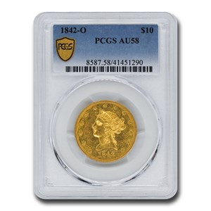 Buy 1842-O $10 Liberty Gold Eagle AU-58 PCGS | APMEX