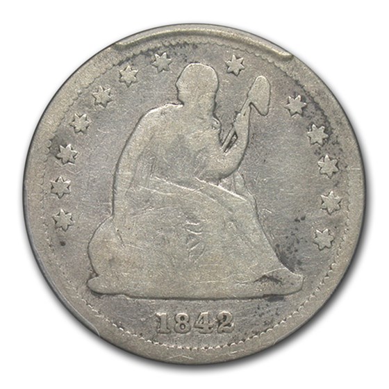 Buy 1842-O Liberty Seated Quarter Good-6 PCGS (Small Date) | APMEX