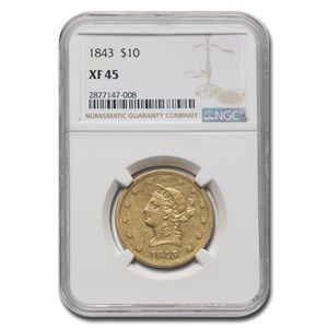 Buy 1843 $10 Liberty Gold Eagle XF-45 NGC | APMEX
