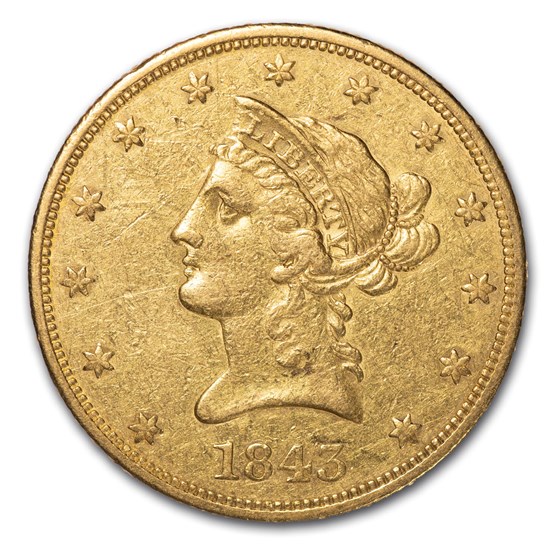 Buy 1843 $10 Liberty Gold Eagle XF | APMEX