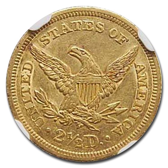 Buy 1843 $2.50 Liberty Gold Quarter Eagle AU-55 NGC | APMEX
