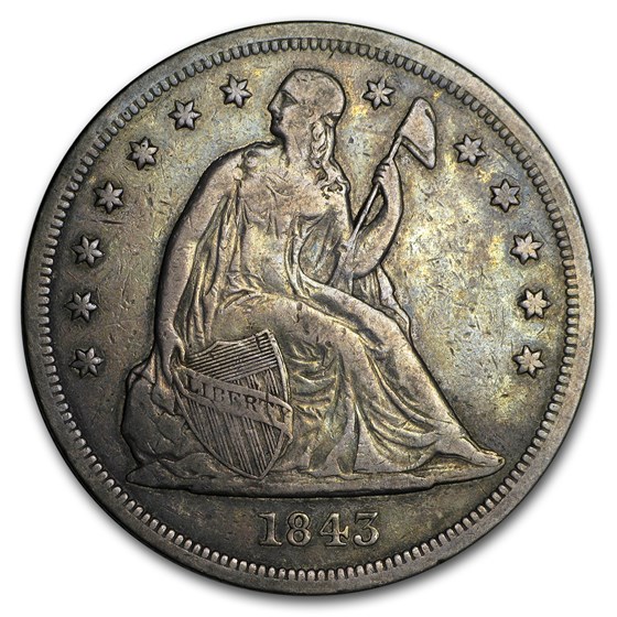 Buy 1843 Liberty Seated Dollar VF | APMEX