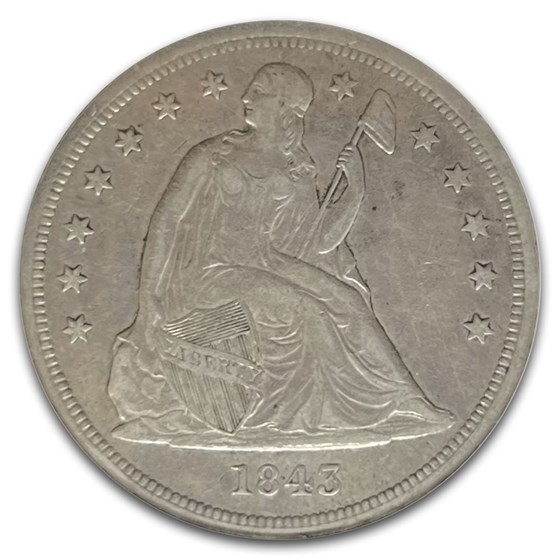 Buy 1843 Liberty Seated Dollar XF-40 NGC | APMEX