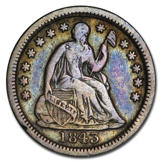 Buy 1843 Liberty Seated Half Dime Fine | APMEX