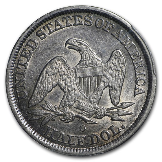 Buy 1843-O Liberty Seated Half Dollar AU-50 PCGS | APMEX