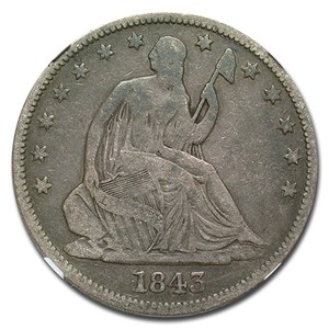 Buy 1843-O Liberty Seated Half Dollar Fine-12 NGC | APMEX
